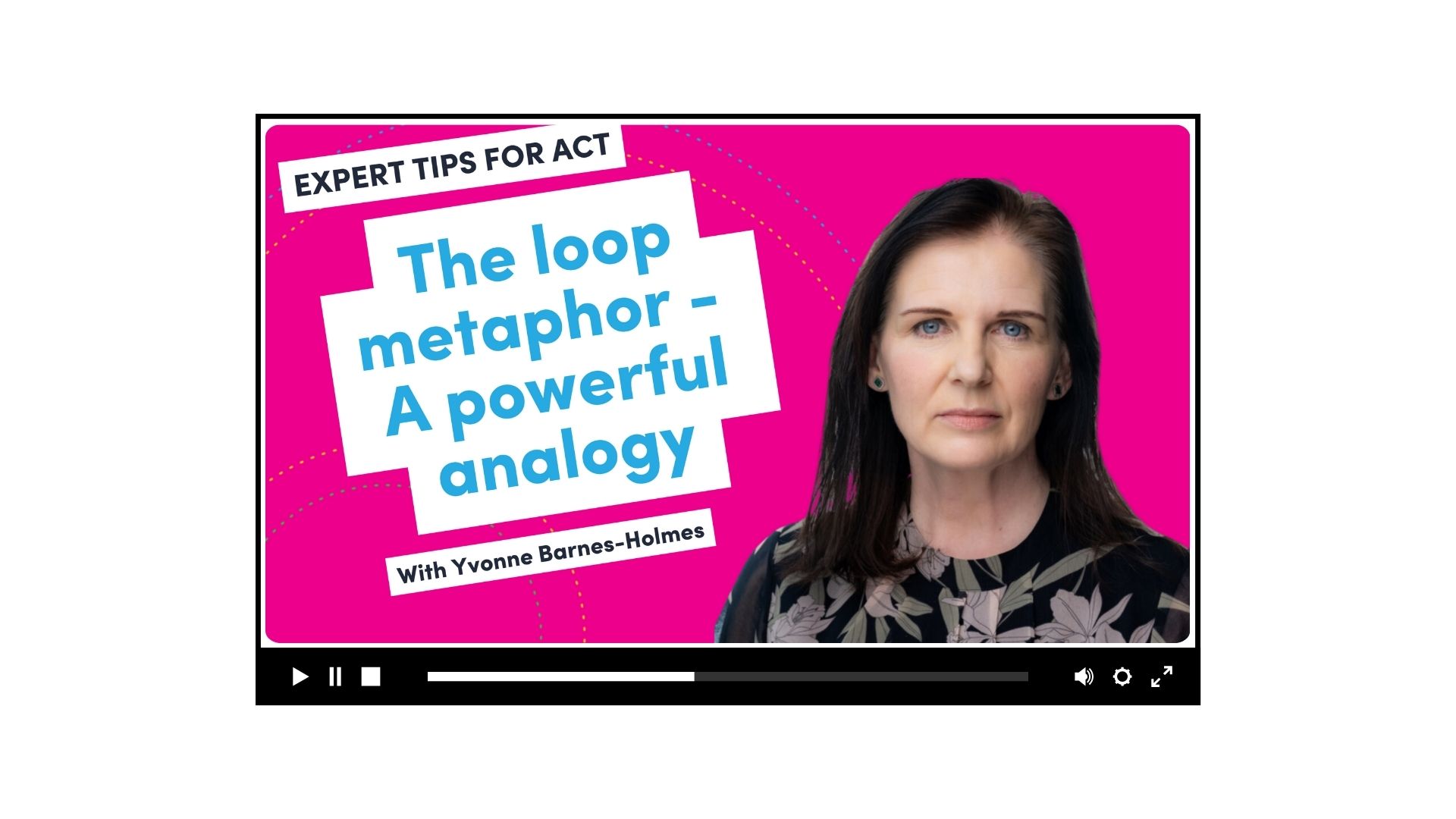 The loop analogy - Yvonne Barnes-Holmes expert tip - Contextual Consulting